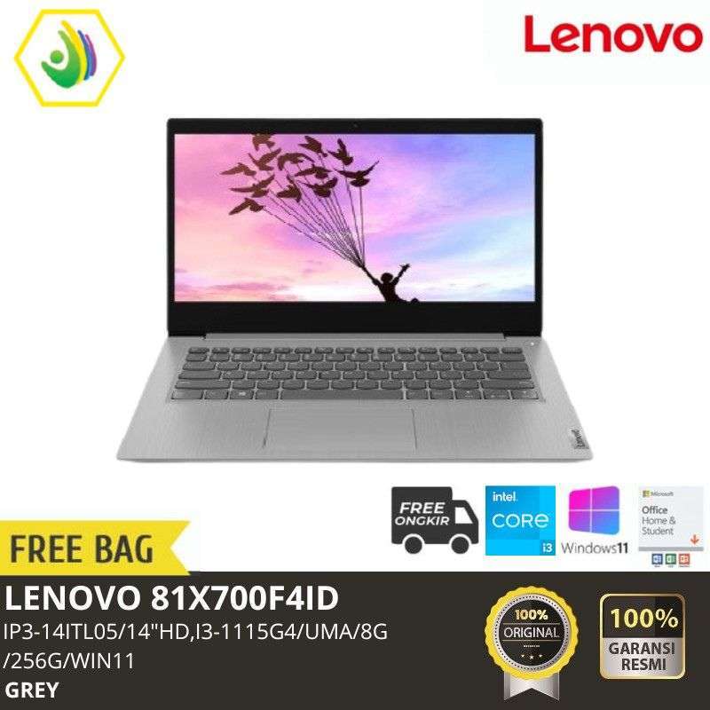 Jual LENOVO 81X700F4ID IP3 14ITL05-14inc HD.I3-1115G4.UMA.8GB.256G ...
