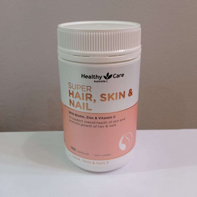 Jual (DIJAMIN ORIGINAL) Healthy Care Super Hair Skin & Nails 100 capsules di Seller De Nature ...