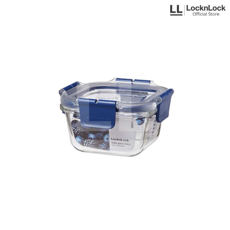 Jual LocknLock Top Class Oven Glass Kedap Air dan Udara Square - 300ml ...