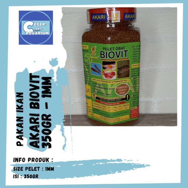 Jual Akari Biovit 350Gr - Pelet Obat Ikan di Seller DENTA PET SHOP ...