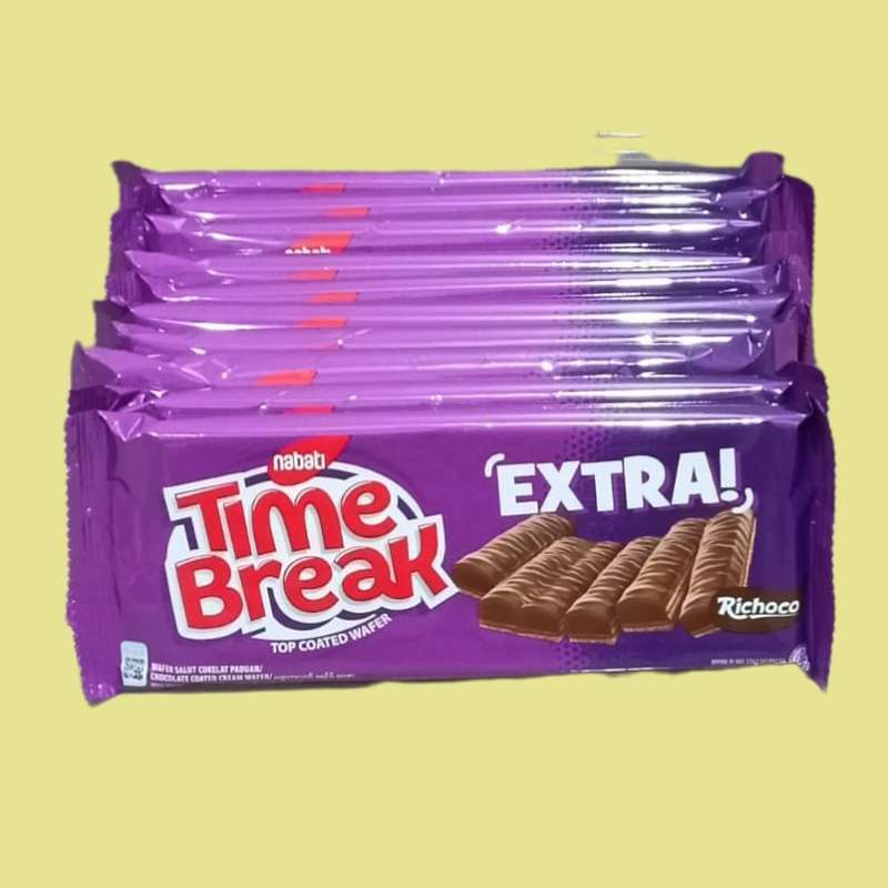 Jual Nabati Time Break Wafer Coklat 35 Gr [10 Pcs/pack] Di Seller ...
