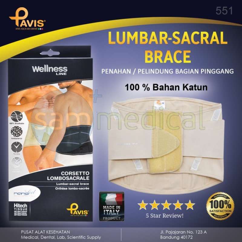 Jual PAVIS Lady Lumbar Sacral Corset 551 atau Penyangga Bagian Pinggang di Seller SAM MEDICAL ...