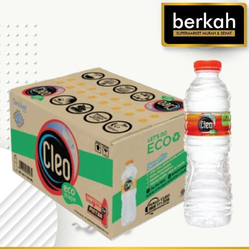 Jual CLEO ECOSHAPE 330 ML X 24 PCS 1 KARTON di Seller Berkah ...