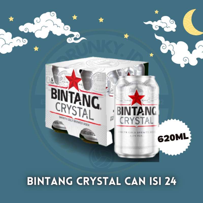 Jual Bintang Crystal Can 320 Ml 1 Dus Di Seller Drunky.id - Wiyung ...