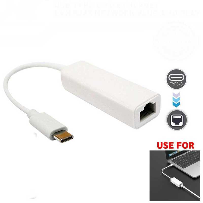 Jual USB 2.0 Type C to RJ45 Ethernet LAN Adaptor for Windows - 9700 ...