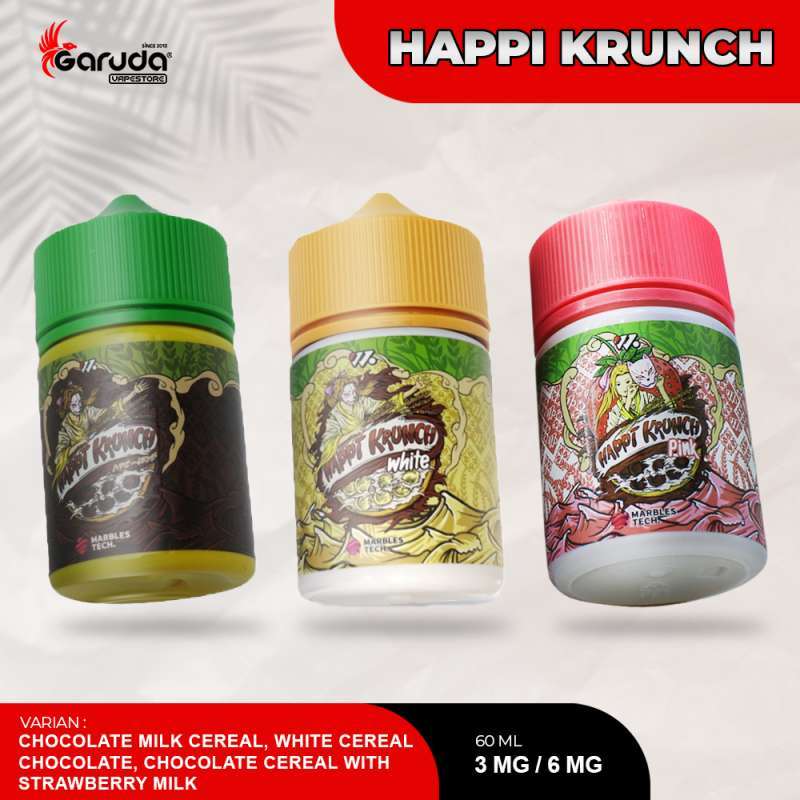 Jual Happi Krunch Liquid by Wise Juice 60ml Bercukai di Seller Garuda Vape Store - Karet ...