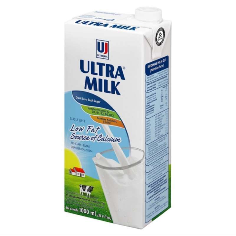 Jual Susu Ultra Milk Rasa Low Fat Source Of Calcium Kotak Uht | Plain ...