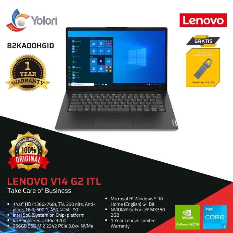 Jual Lenovo V14 G2 Itl [i3-1115g4, 4gb, 256gb, Nvidia Mx350 2gb ...
