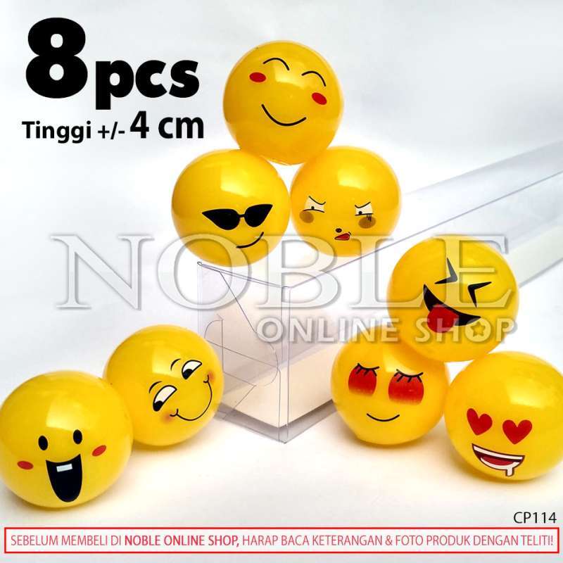 Jual Emoticon Smile Emoji Ball Figure Ekspresi Emosi Karakter Smiley ...