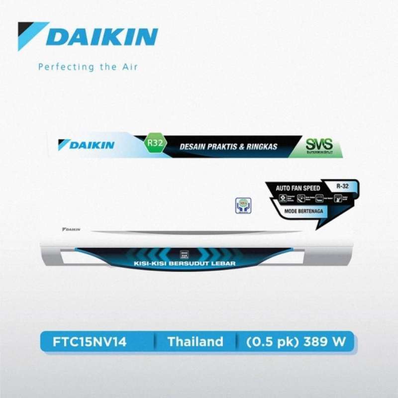 Jual DAIKIN AC Super Mini Split [1/2 PK] 0,5PK FTC15NV14 Thailand Unit Only di Seller Gramapuri ...
