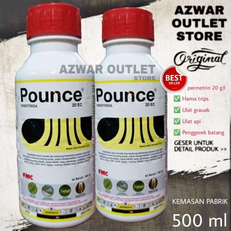Jual Pounce 20ec Insektisida By Fmc | Racun Hama Untuk Tanaman Di ...
