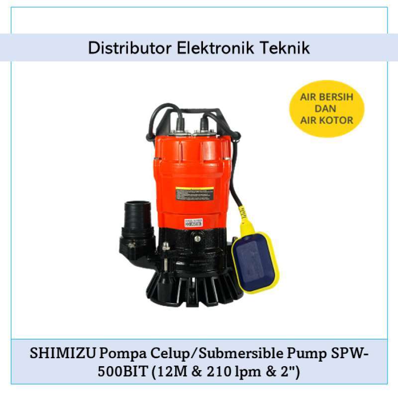 Jual Pompa Celup Otomatis Shimizu SPW-500BIT Submersible Pump GARANSI ...