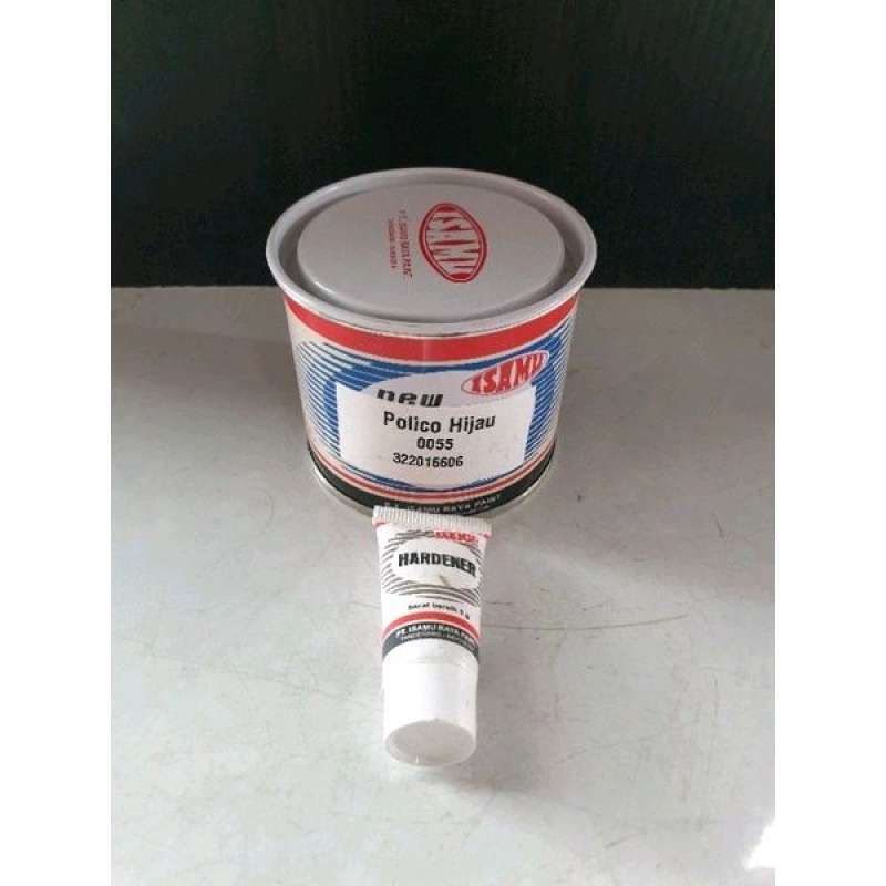 Jual dempul isamu polico hijau dempul besi mobil 1/4 kg + obat 5gr di ...