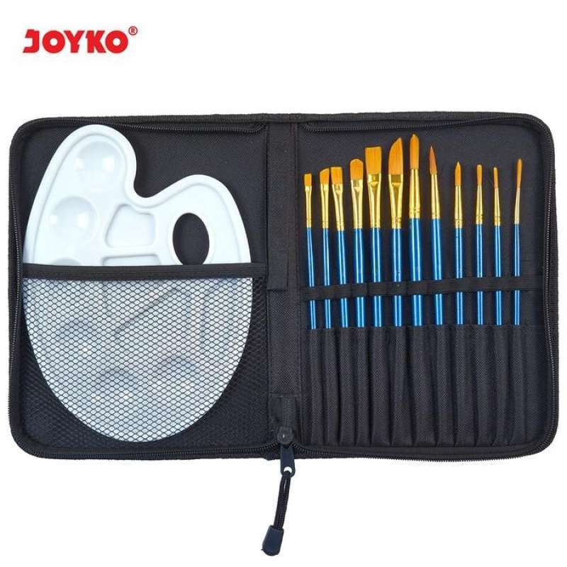 Jual Art Brush Set Alat Lukis Kuas Cat Air Minyak Acrylic Joyko BRS-7 ...