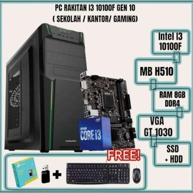 Jual Pc Gaming/ Cpu Rakitan /Komputer Design Editing I3 10100F Gen 10 / Vga di Seller MANCOMP_ID ...