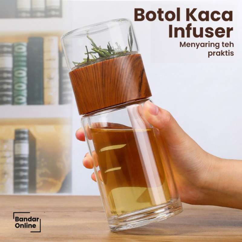 Jual Botol Infused Water Tumbler Minum Kaca Double Wall di Seller Honey ...