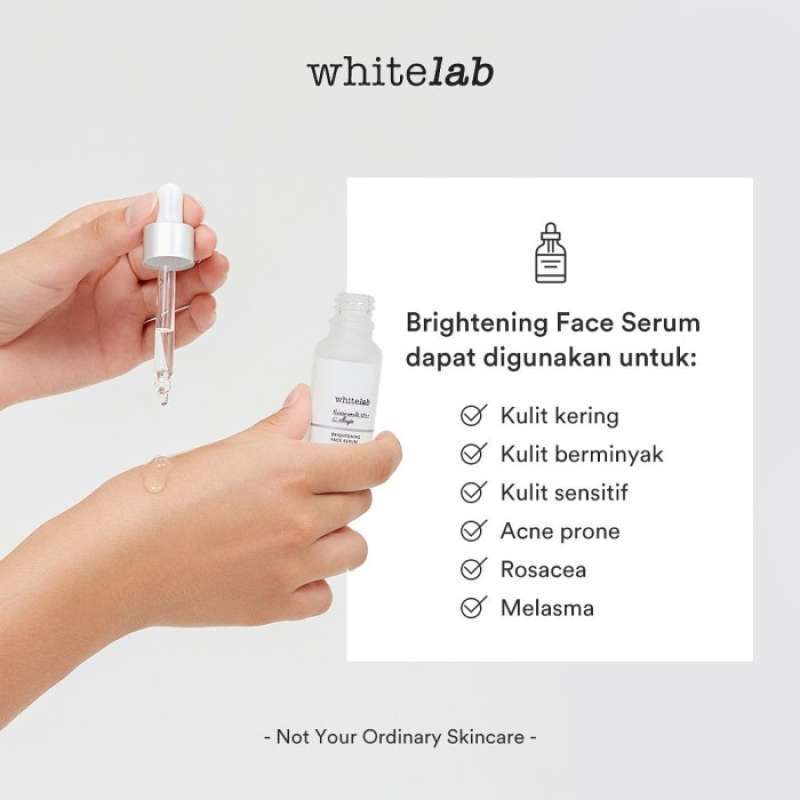 Jual WHITELAB BRIGHTENING FACE SERUM WAJAH WHITE LAB NIACINAMIDE ...