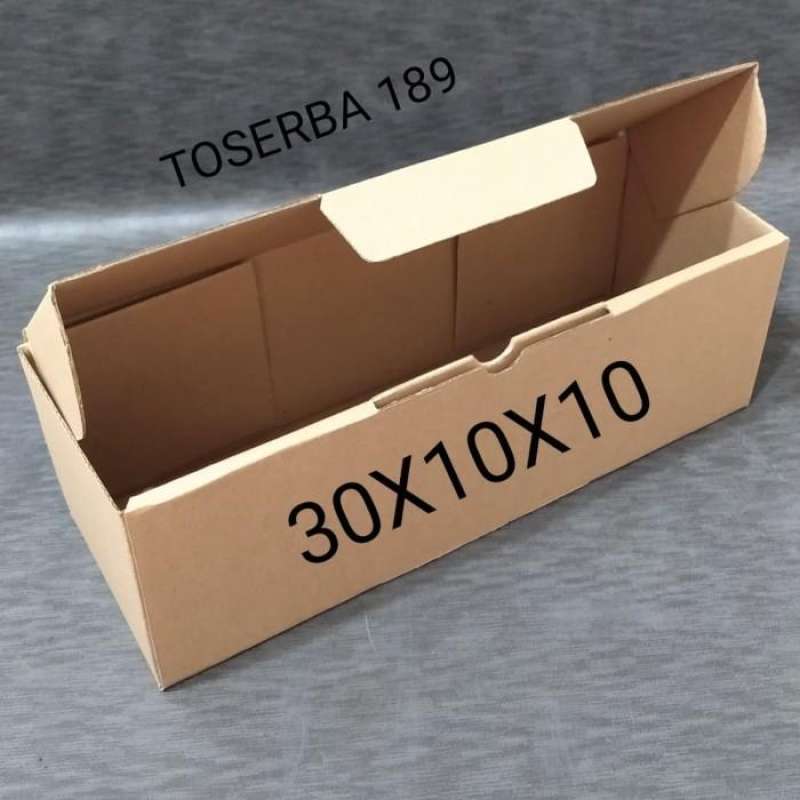 Jual Kardus Box Pizza/ Die Cut Uk 30x10x10 Putih Putih Di Seller ...