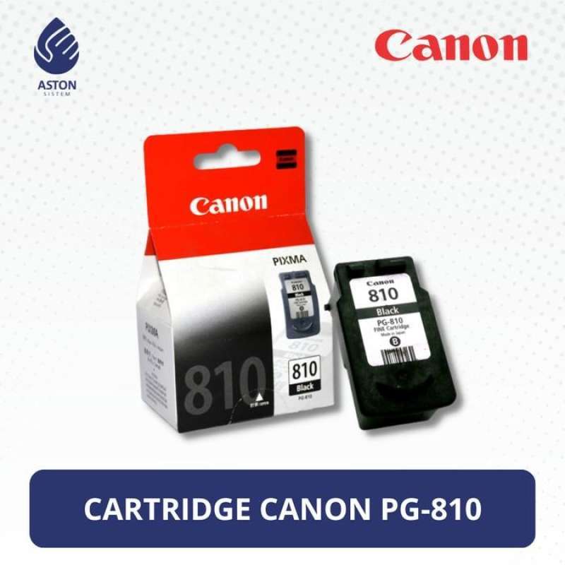 Jual Cartridge Printer Canon PG 810 Black 100% Original di Seller Aston ...