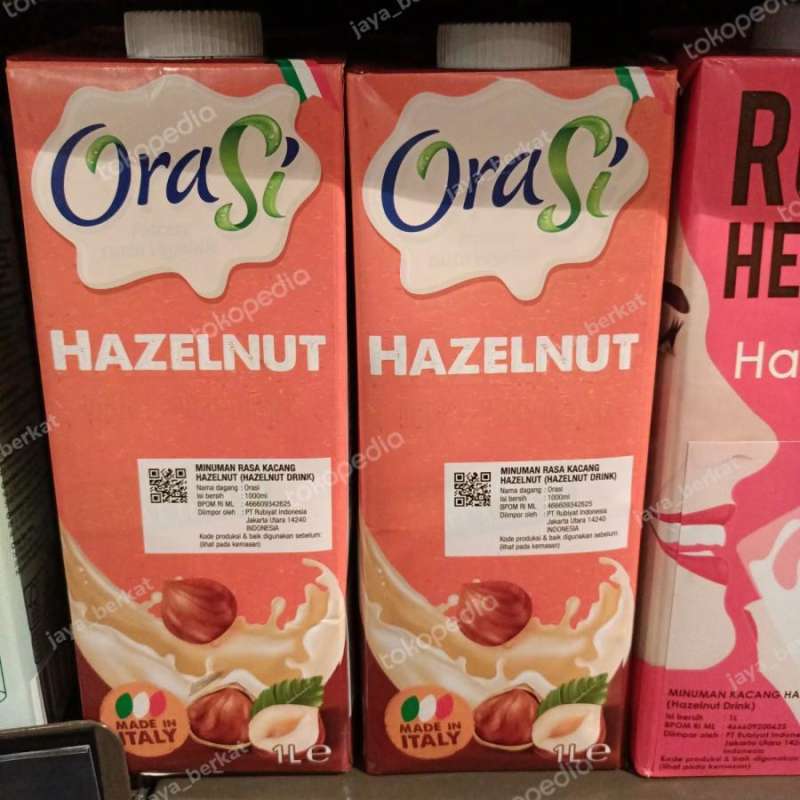 Jual Orasi Hazelnut Drink Milk 1L di Seller jaya_berkat - Kota ...