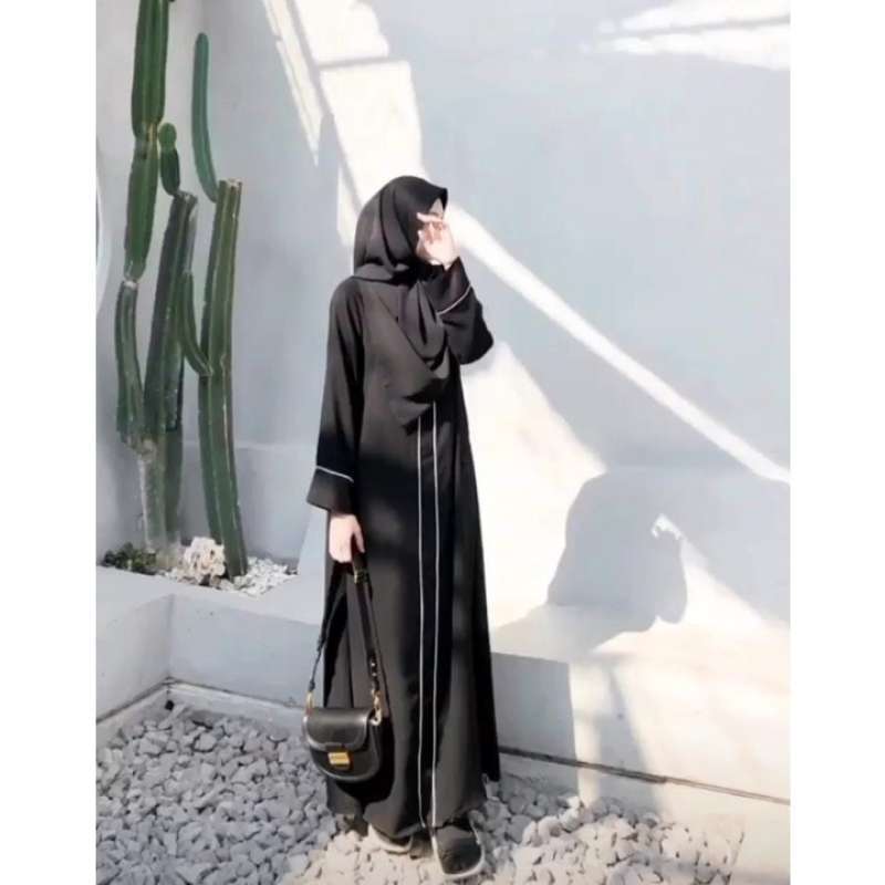 Promo Abaya Arab Terbaru-gamis Hitam Remaja Kekinian Diskon 53% Di ...