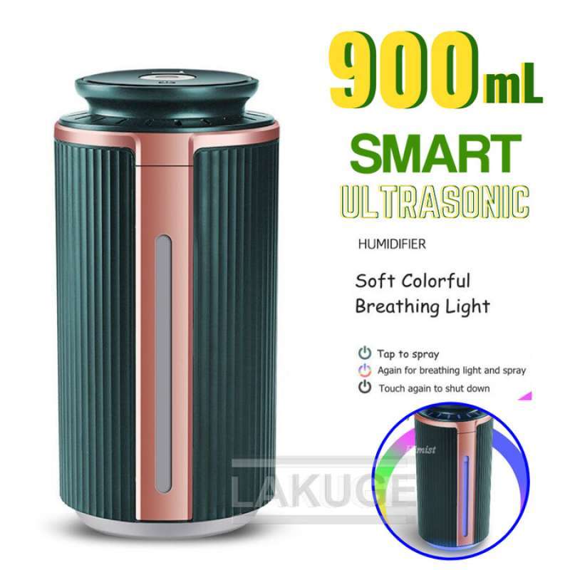 Jual Dijual Air Humidifier Ultrasonic USB Diffuser Smart Ultrasonic LED RGB 900mL Diskon di ...