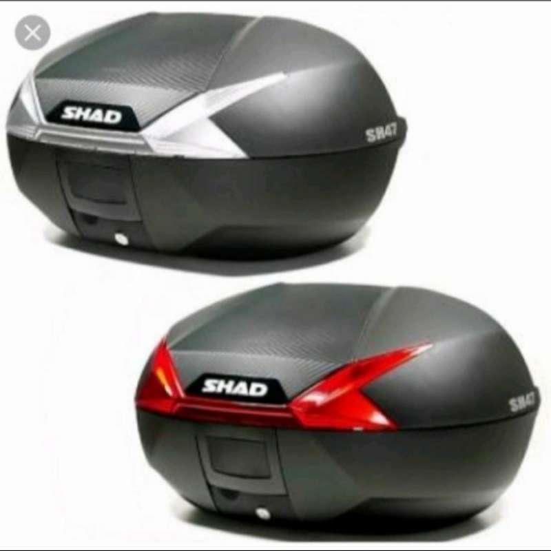 Promo Box Shad Pcx-160/ Pcx-150 SH-47 Mika Putih / Merah + Bracket Box ...