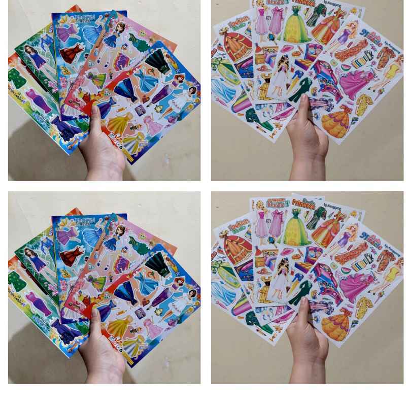 Jual 1 LEMBAR MAINAN DRESS UP BONEKA KERTAS BONGKAR PASANG JADUL ...