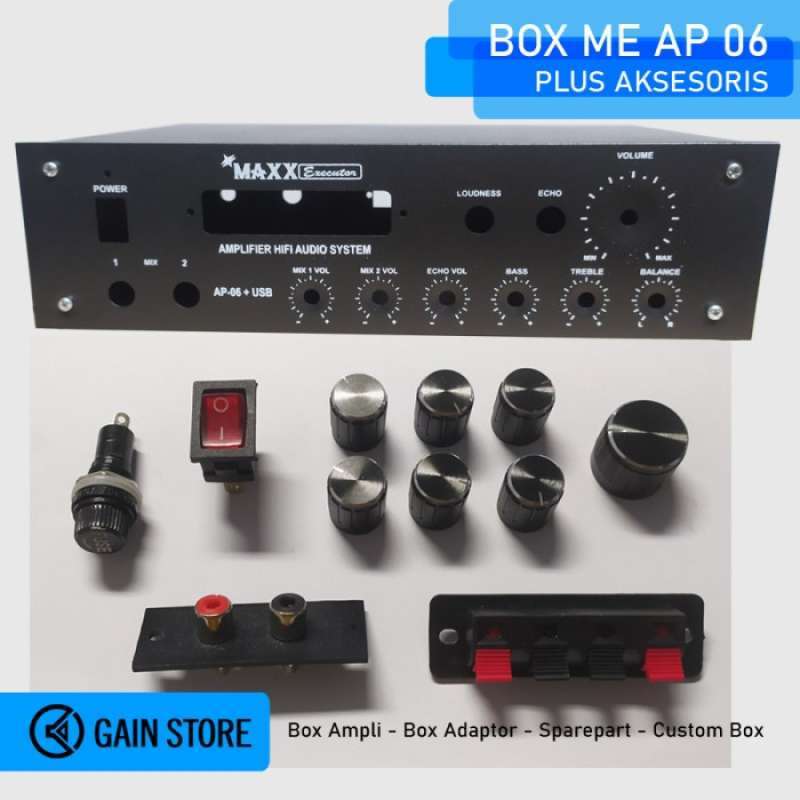 Jual BOX AMPLI AMPLIFIER AP 06 USB PLAT BESI di Seller ZATI SHOP - Cengkareng Timur, Kota ...