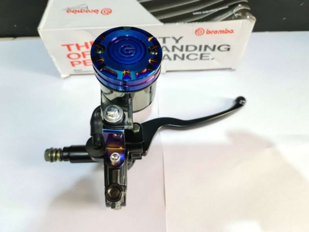 Jual master rem kanan motor universal no name tabung smoke 2tone cnc di ...