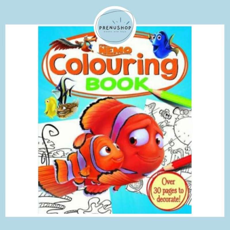 Jual New Segel Simply Colouring Book: Disney Pixar Finding Nemo ...