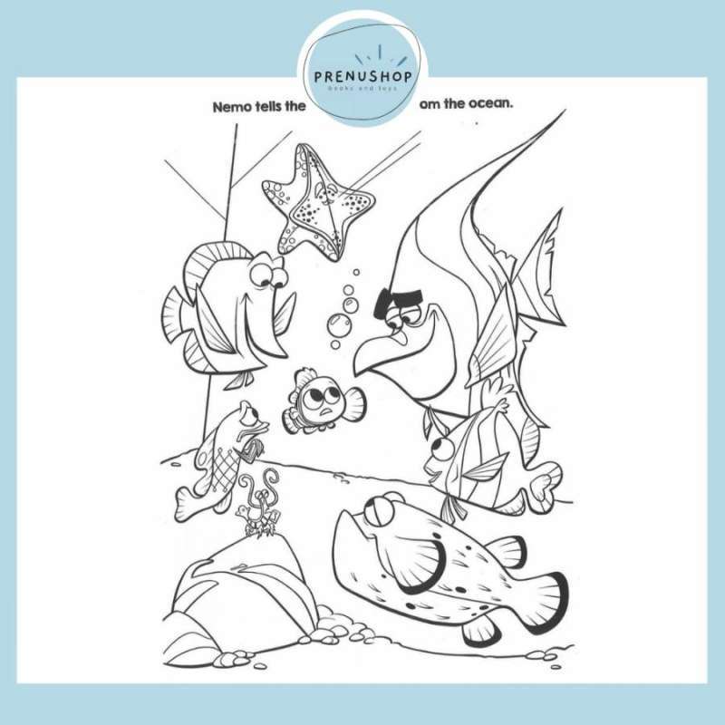 Jual New Segel Simply Colouring Book: Disney Pixar Finding Nemo ...