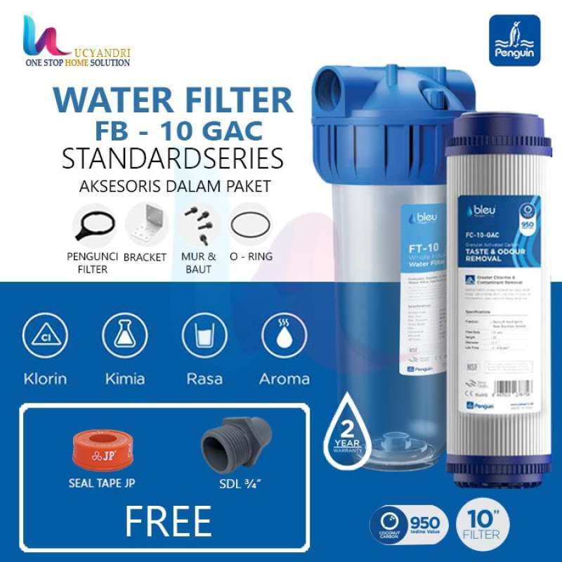 Promo Filter Air Penguin Pbf 10 Gac Water Filter - Granular Activated ...