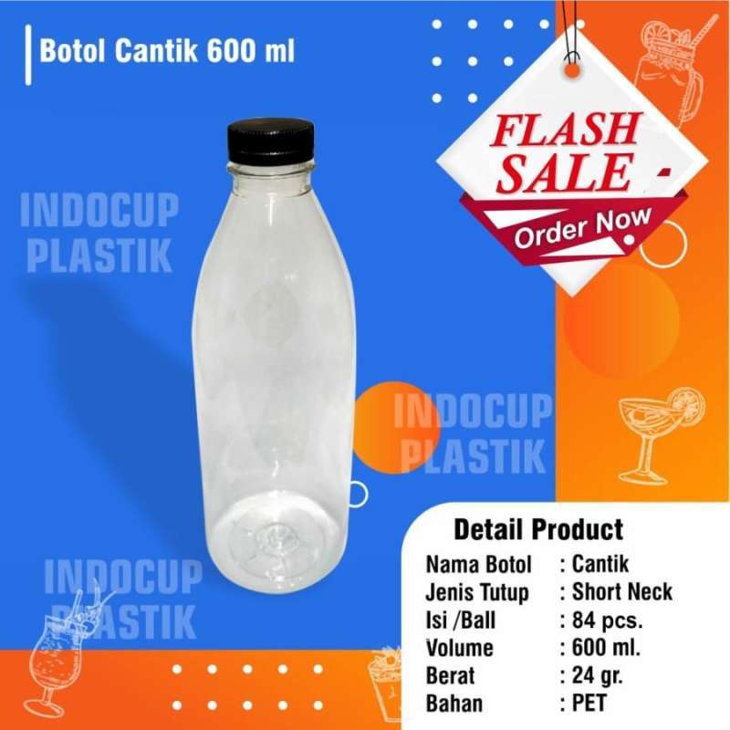 Jual botol plastik 600 ml / botol cantik 600 ml Murah !! di Seller Indo ...