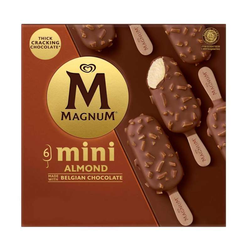 Promo SERPONG - WALL'S Magnum Mini Almond Amber Ice Cream [6 pcs/ 45 mL ...