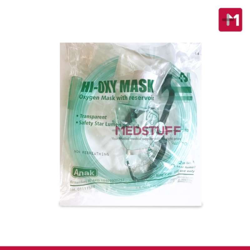 Jual Hi Oxygen Mask Masker NRM Non Rebreathing Mask di Seller Ella ...