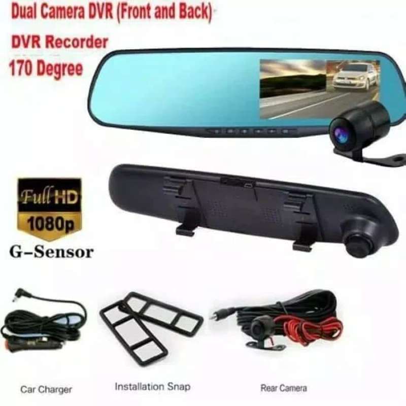 Promo Kamera Spion Mobil Dual Camera DVR Front And Back Full HD1080p ...