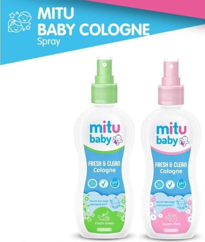 Jual MITU Baby Cologne Fresh & Clean 50ml 100ml di Seller pokamiami ...