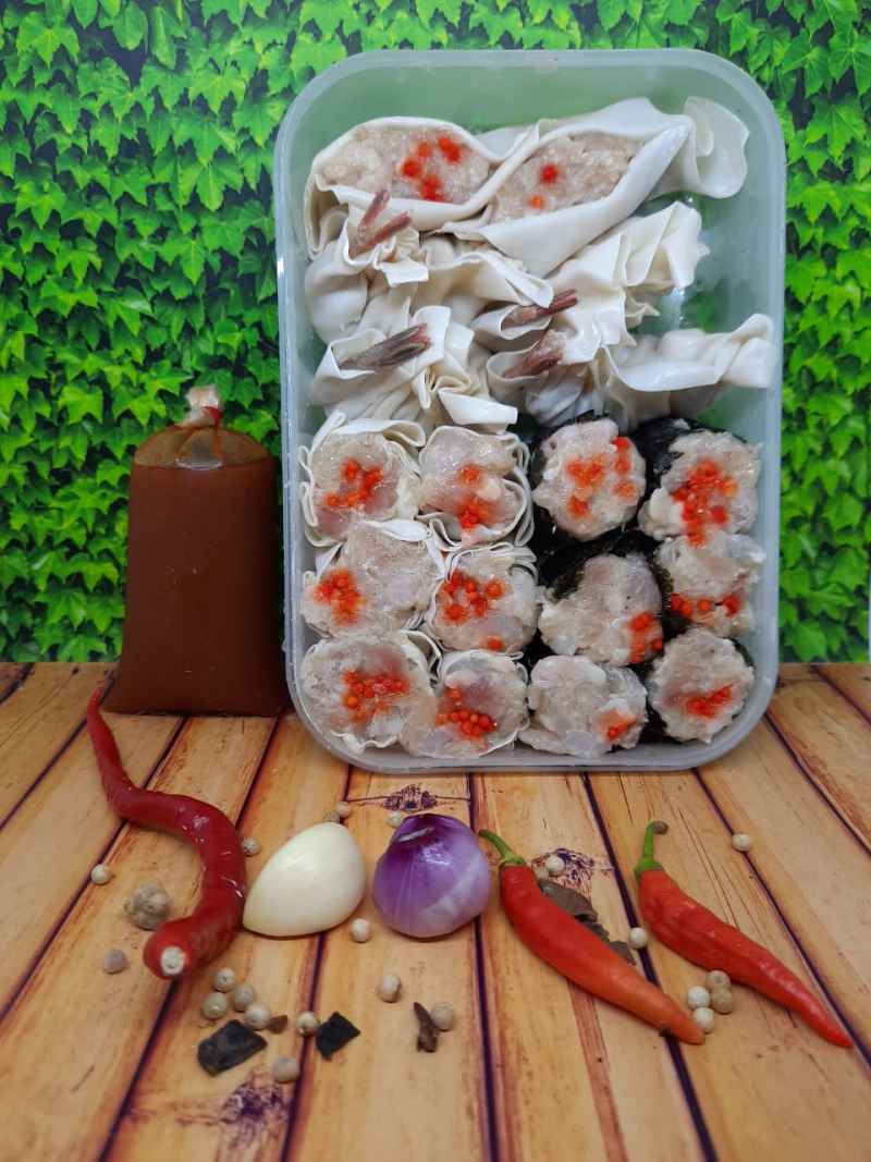 Jual Dimsum mix Rasa rumput laut , ayam,udang dan kepiting di Seller ...
