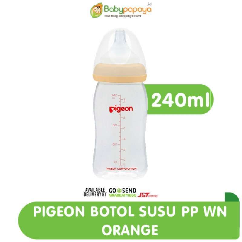 Jual Pigeon Botol Pp Wide Neck 240Ml With Peristaltic Plus Nipple Size M di Seller NIRMA STORE ...