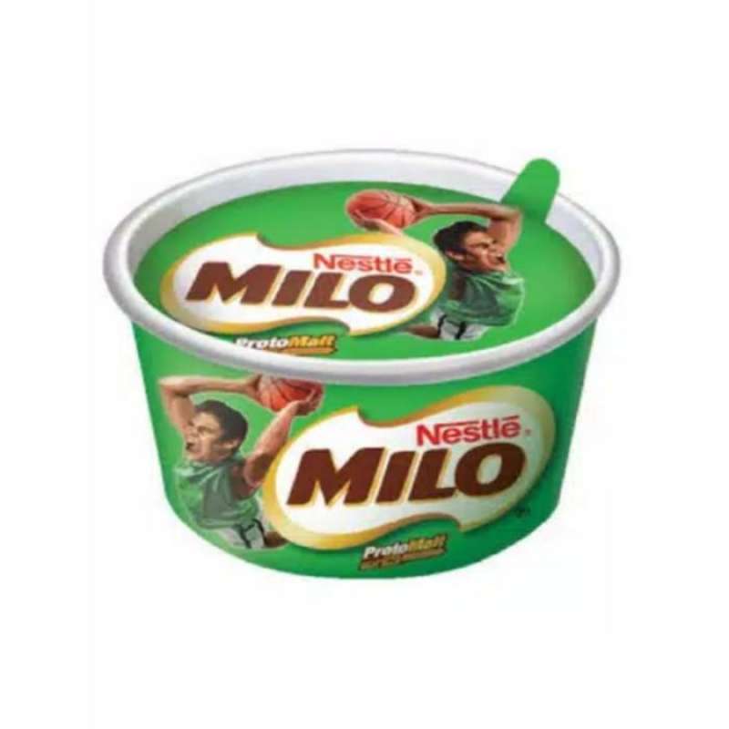 Jual Es krim Nestle Milo Rasa Coklat Dengan coklat malt cup 100 Ml di ...