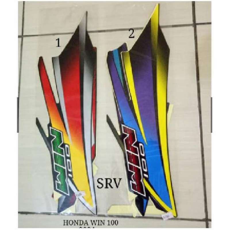 Jual STRIPING/STICKER BODY HONDA WIN 100, TAHUN 2004 UNTUK MODEL ...