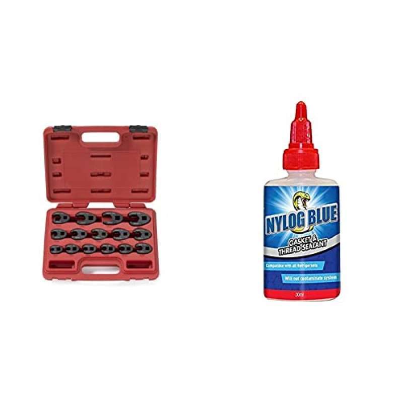 Promo NEIKO 03324A Crowfoot Wrench Set 1/2 and 3/8” Drive, 15 Piece ...