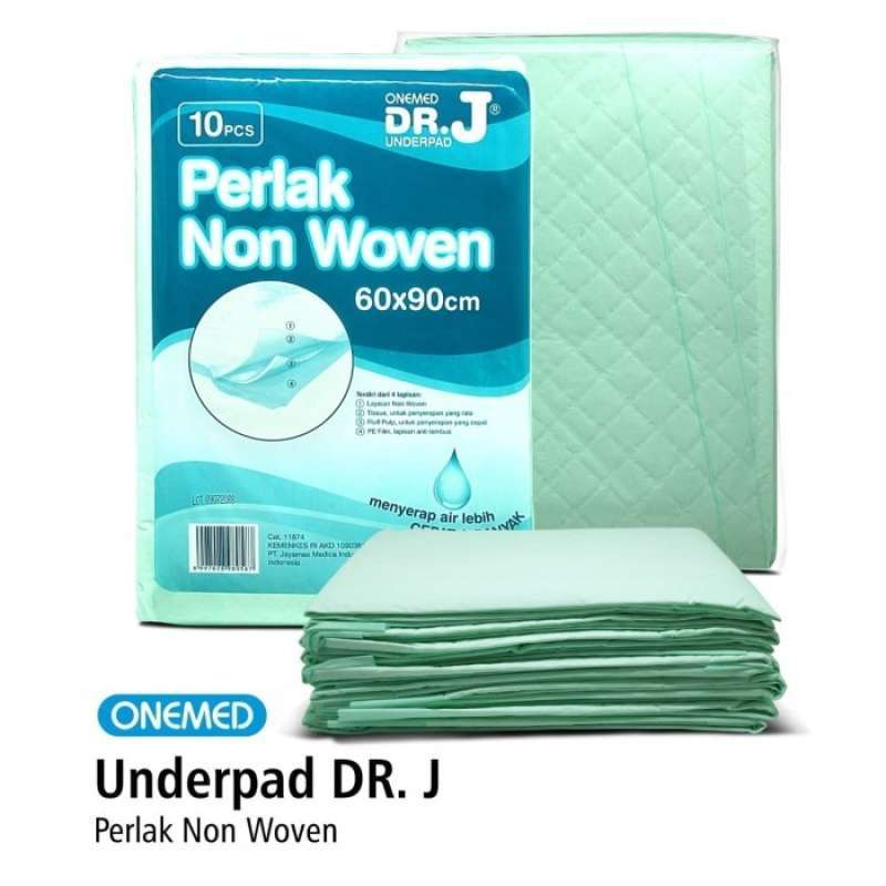 Promo Underpad Dr. J Perlak Alas Popok 60 x 90 cm Onemed Isi 10 Lembar ...