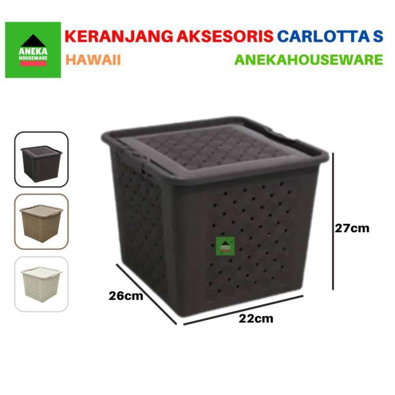 Jual Keranjang Segi Tutup Carlotta Ukuran S Hawaii 6500 di Seller ...