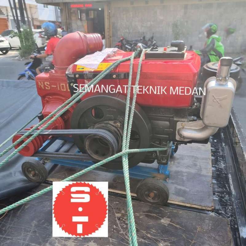 Jual POMPA AIR HISAP IRIGASI WATER PUMP 4 NS-100 ENGINE JIANGFA 10HP 10 ...