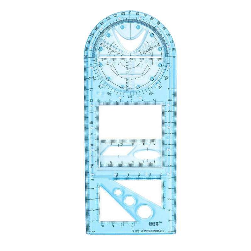 Jual Multifunctional Geometric Ruler Supplies Office Mathematics ...