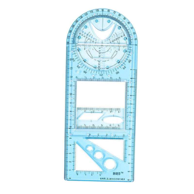 Jual Multifunctional Geometric Ruler Supplies Office Mathematics ...