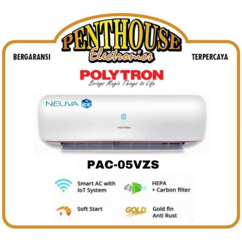 Jual Polytron AC 1/2PK PAC-05VS SMART Neuva Ice / 0.5PK 05 VZS 0.5 PK ...