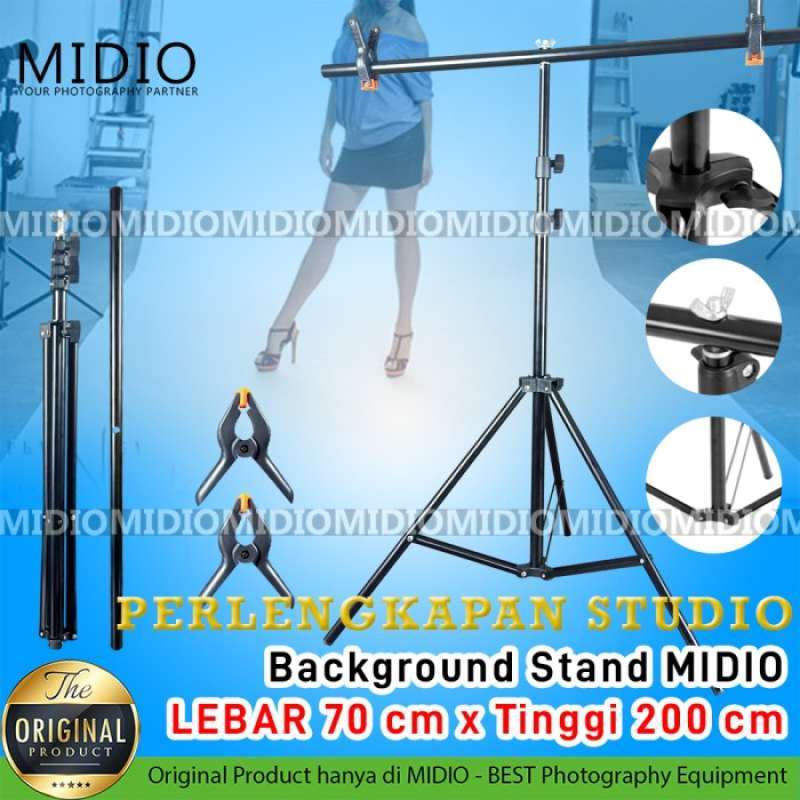 Promo Background Stand Foto Studio Midio Lebar 70 Cm X Tinggi 200 Cm ...